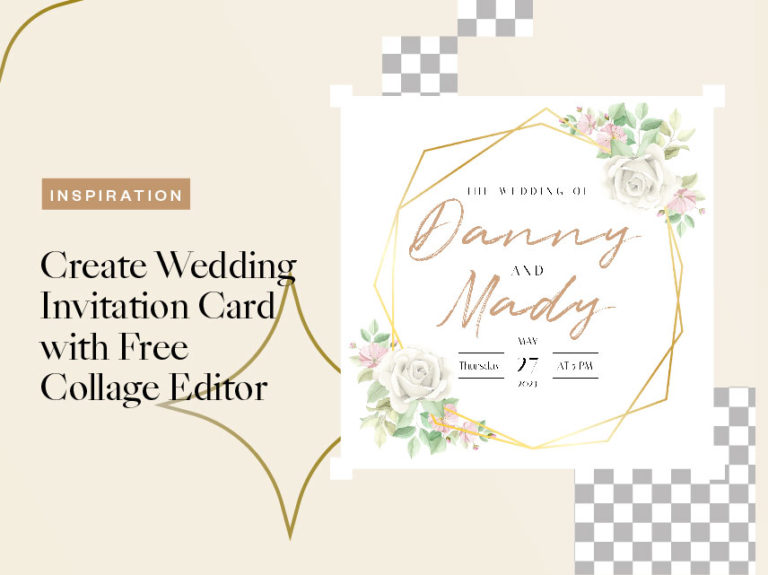 Create Wedding Invitation Card With Free Collage Editor - Collart Photo ...